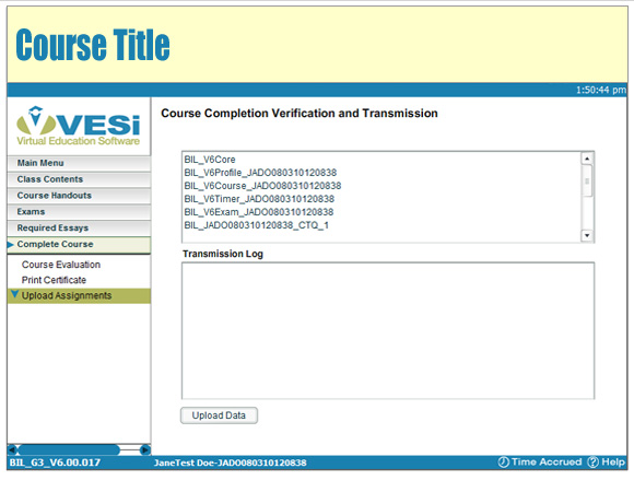 VESi Online or CD-Rom Course Help :: How to Complete Course Demo